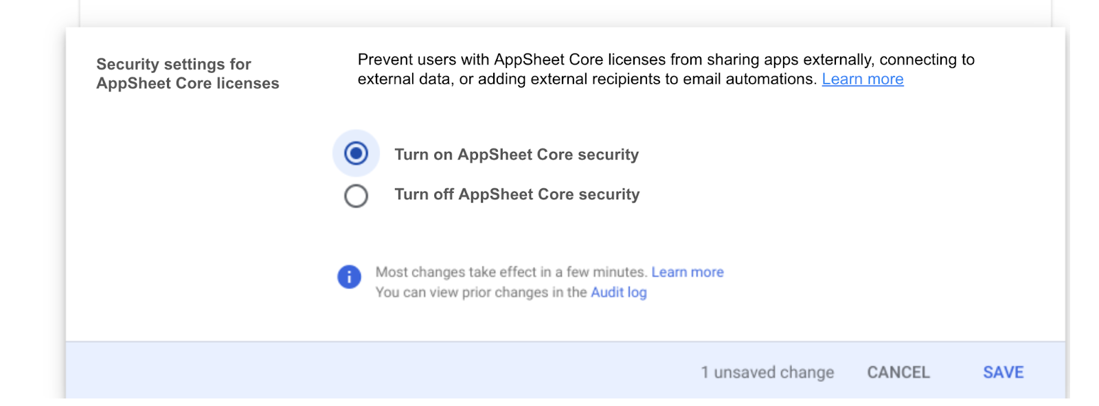 AppSheet Core licenses to be included in more Google Workspace editions